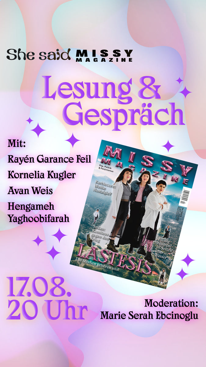 Lesung Missy Magazine – She said